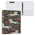2Pack 3 Ring Binder 1.5 inch Round Rings with Interior Pockets Binders ...