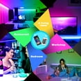 Led Strip Lights,60ft Music Sync Color Changing, Built-in Mic,Bluetooth ...