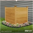 Enclo Backyard Covers: Premium Wood Privacy Screen Kit (2 Panels), 4ft ...