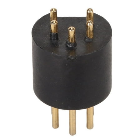 Tonearm Plug Connector, Brass 5 Pin Male Plug Vinyl Turntable DIN Plug ...