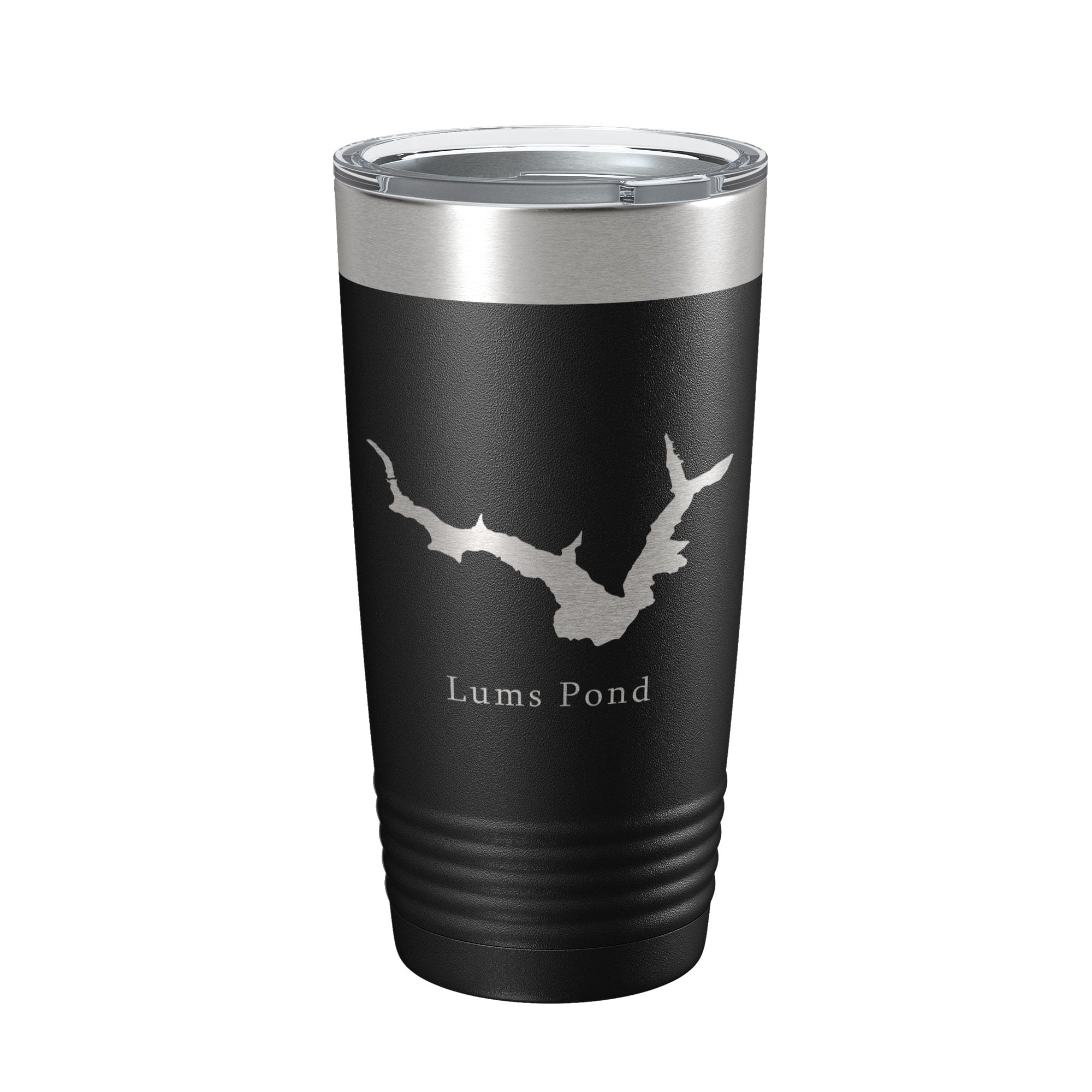 Lums Pond Tumbler Lake Map Travel Mug Insulated Laser Engraved Coffee ...