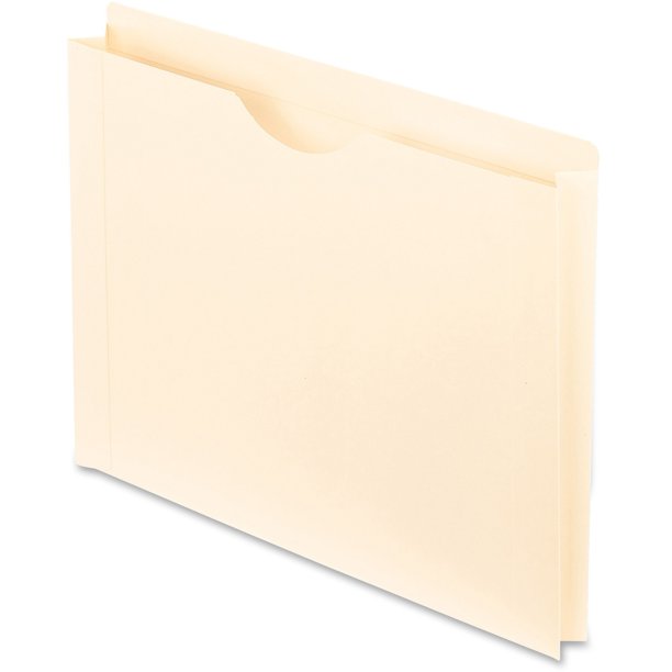 Manila Reinforced File Jackets, 2-Ply Straight Tab, Letter Size, Manila ...