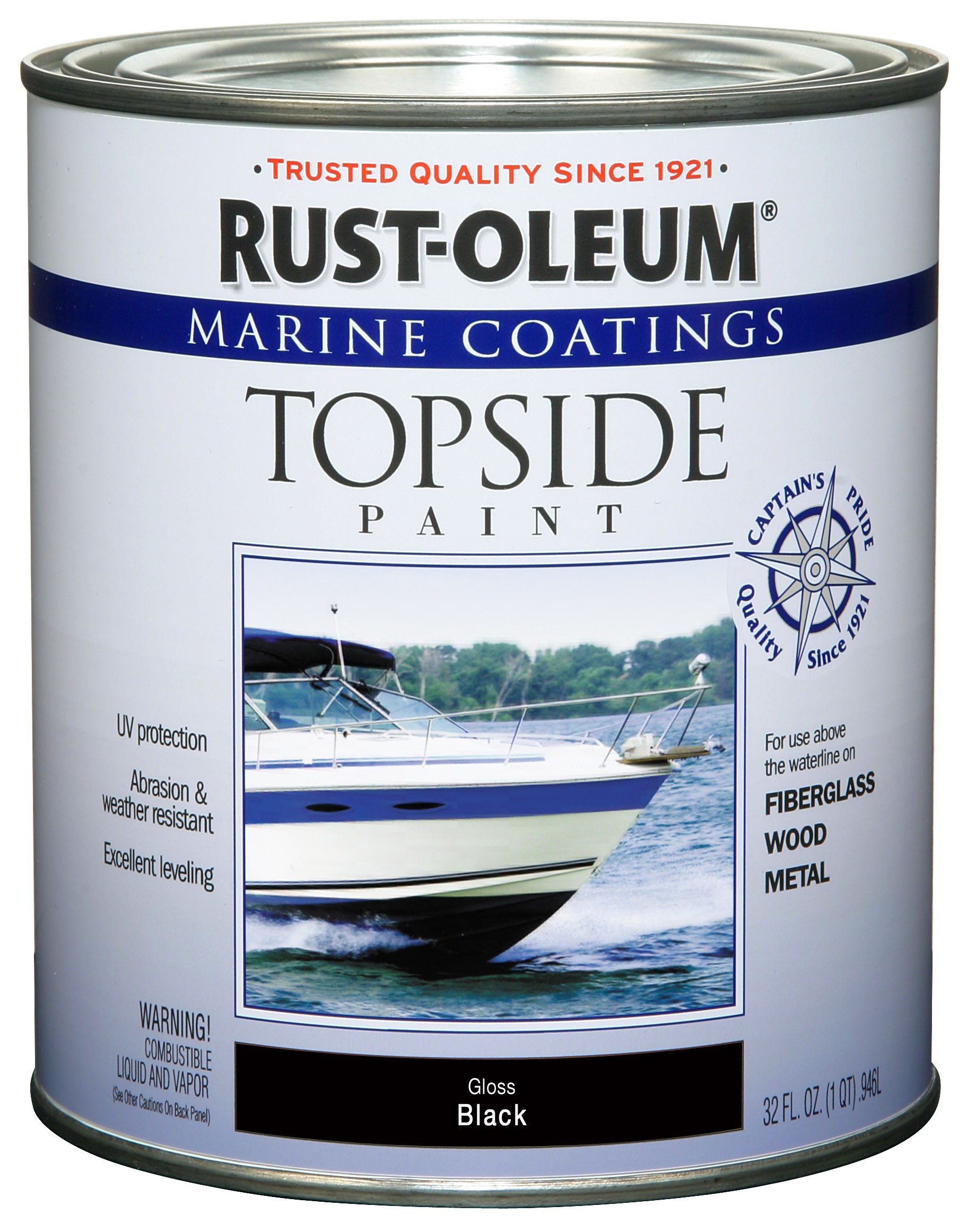 Rust Oleum Marine Coatings Topside Marine Paint Gloss Black Quart Rust Oleum Marine Coatings Topside Marine Paint Gloss Black Quart
