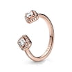 PANDORA Polished & Pave Bead Open Ring Size 7 - 188316CZ-54 - Walmart.com