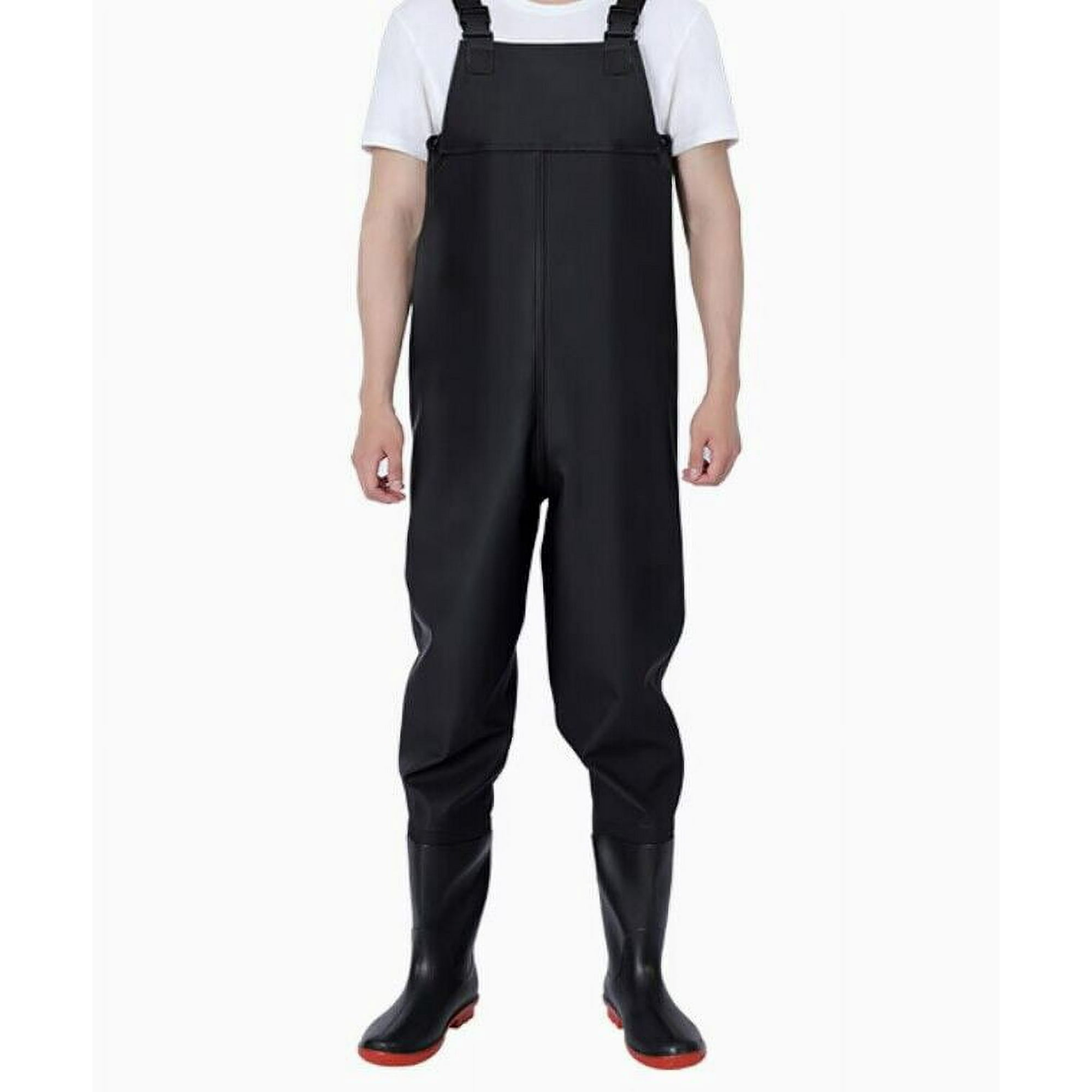 Betinyar Pvc Fishing Chest Waders For Men With Boots  Waterproof Bootfoot Waders  Waders With Boot Hanger For Men Women 8.5