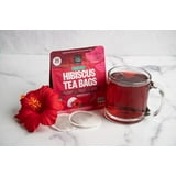 FGO Hibiscus Tea Bags 20 Count with Sweet Tart Flavor, Eco-Conscious ...