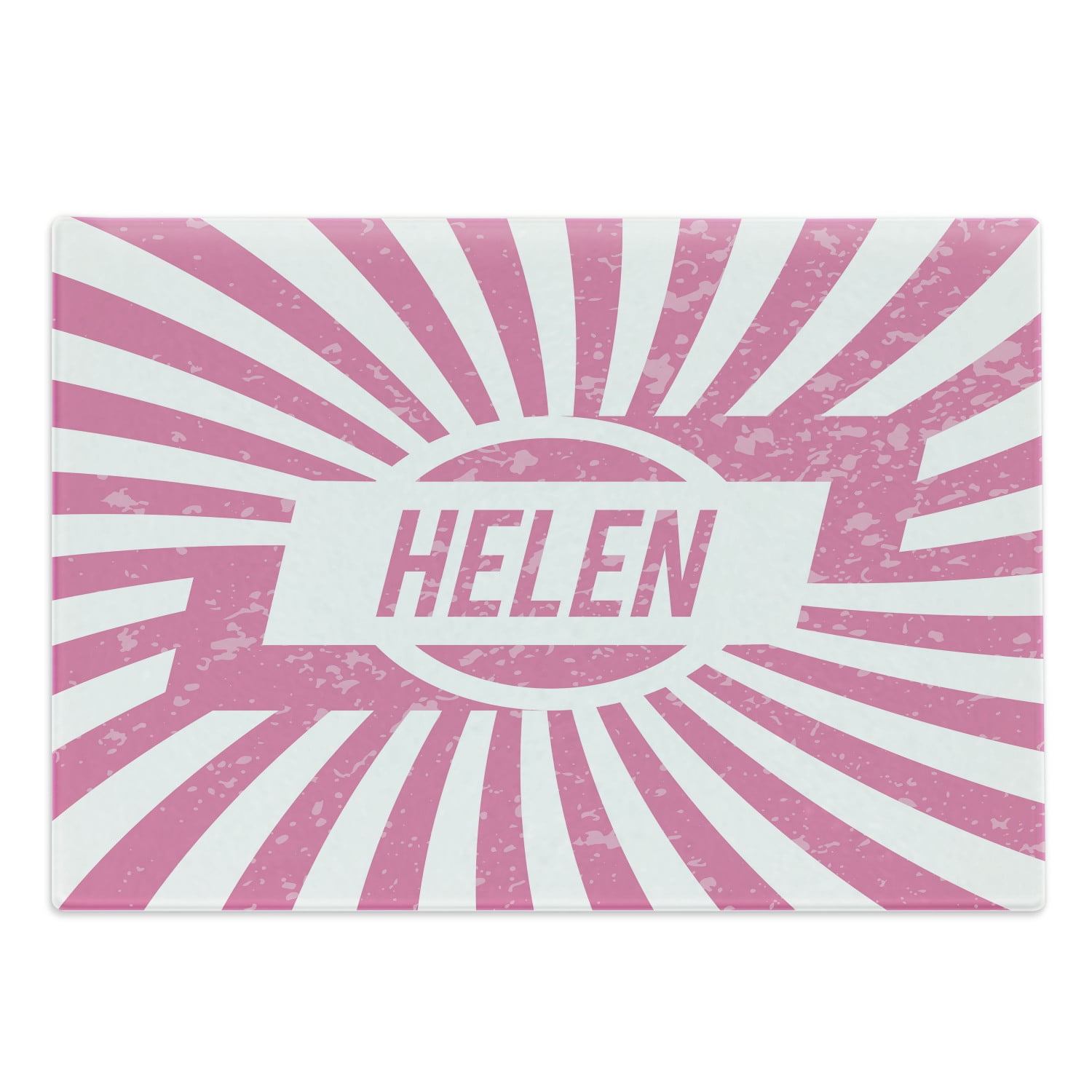 Helen Cutting Board, Retro Style Inspired Composition with Weathered ...