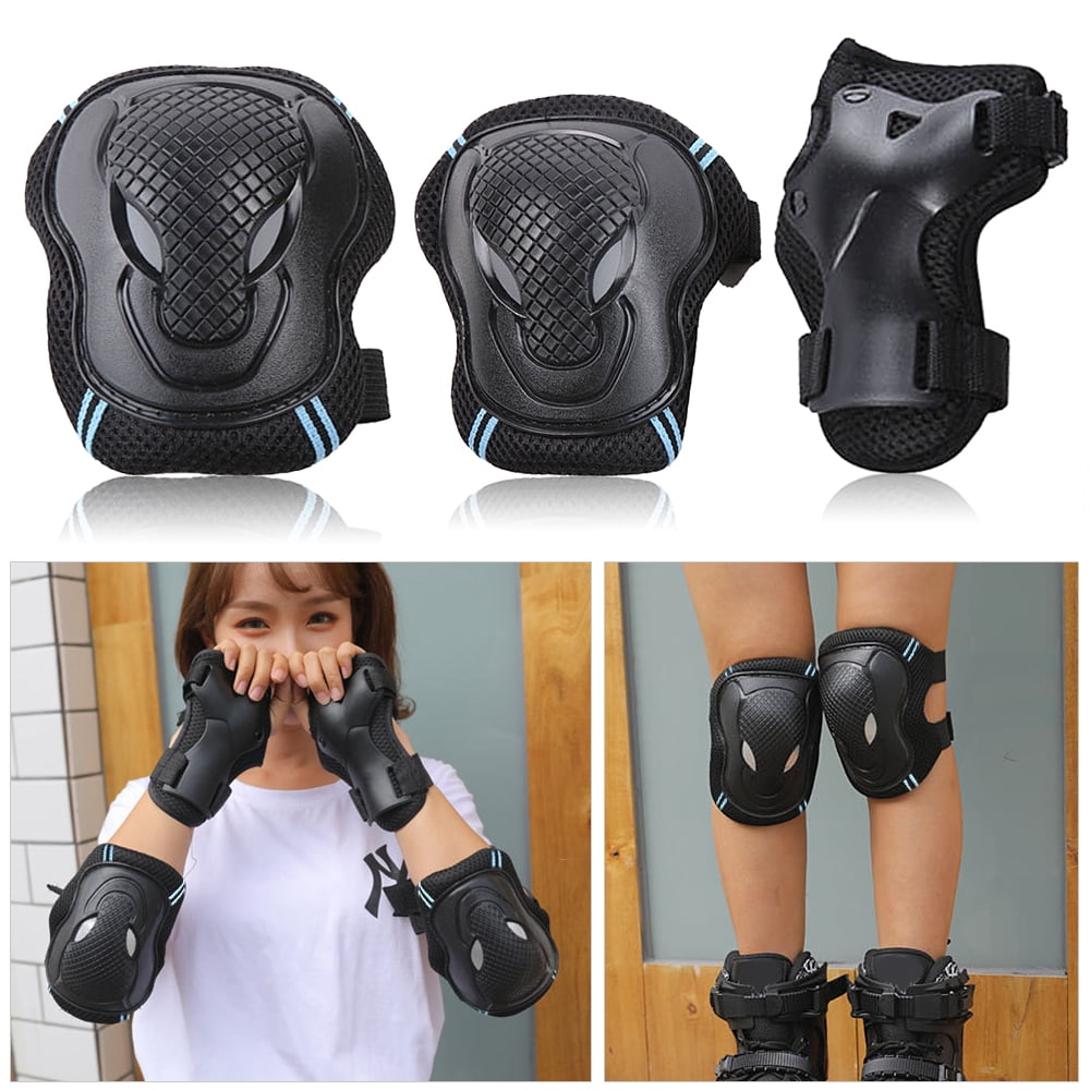 6 Almohadillas de Rodilla establecidas 6 Protector de kit Rodas ...
