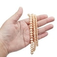 Cousin DIY 3-Strand Peach AB Glass Rondelle Beads 4/6/8 mm, 7 in/Strand ...