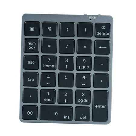 Bluetooth Wireless Number Pads 28 Keys Data Entry Numeric Keypad for ...