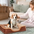 edx 42"x32" Orthopedic Dog Sofa, Non-Slip and Egg-Crate Foam Big Dog ...