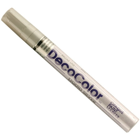 Decocolor Broad Opaque Oil-Based Paint Marker Open Stock-Silver ...