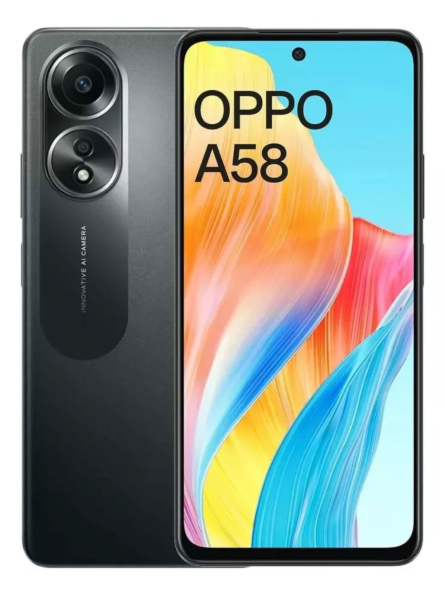 Oppo A58 128gb - 6gb Ram Dual Nuevo Desbloqueado Negro | Walmart en línea
