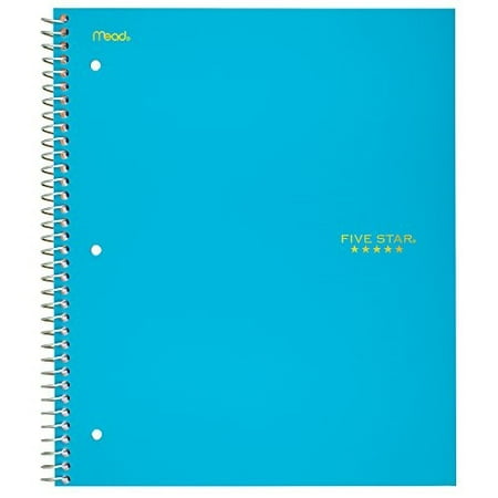 Five Star Spiral Notebook, 1 Subject, Graph Ruled Paper, 100 Sheets, 11 ...