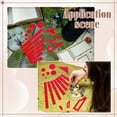 1 Set Acrylic Ruler Measuring Tool for Sewing Craft Projects Clear Red ...