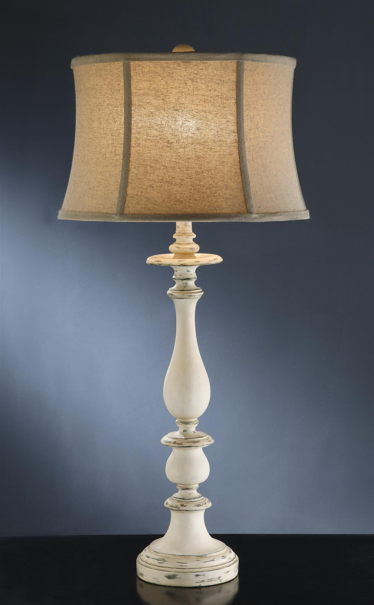 Summerland 35-Inch Table Lamp, Worn Grey and White - Walmart.com