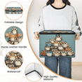 ADECORIVY Cute Owls Storage Bin with Lid Fabric Colorful Birds Foldable ...