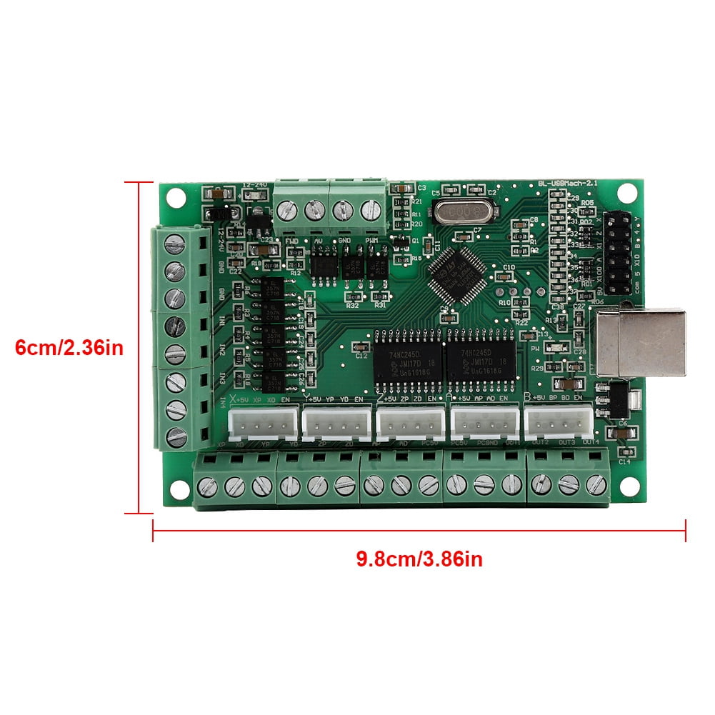 Buy Tebru Interface board, MACH3 Motion Control Card, USB Interface ...