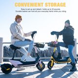 HOVERMAX Electric Scooter with Seat for Adults, 500W Motor 10" Commuter ...
