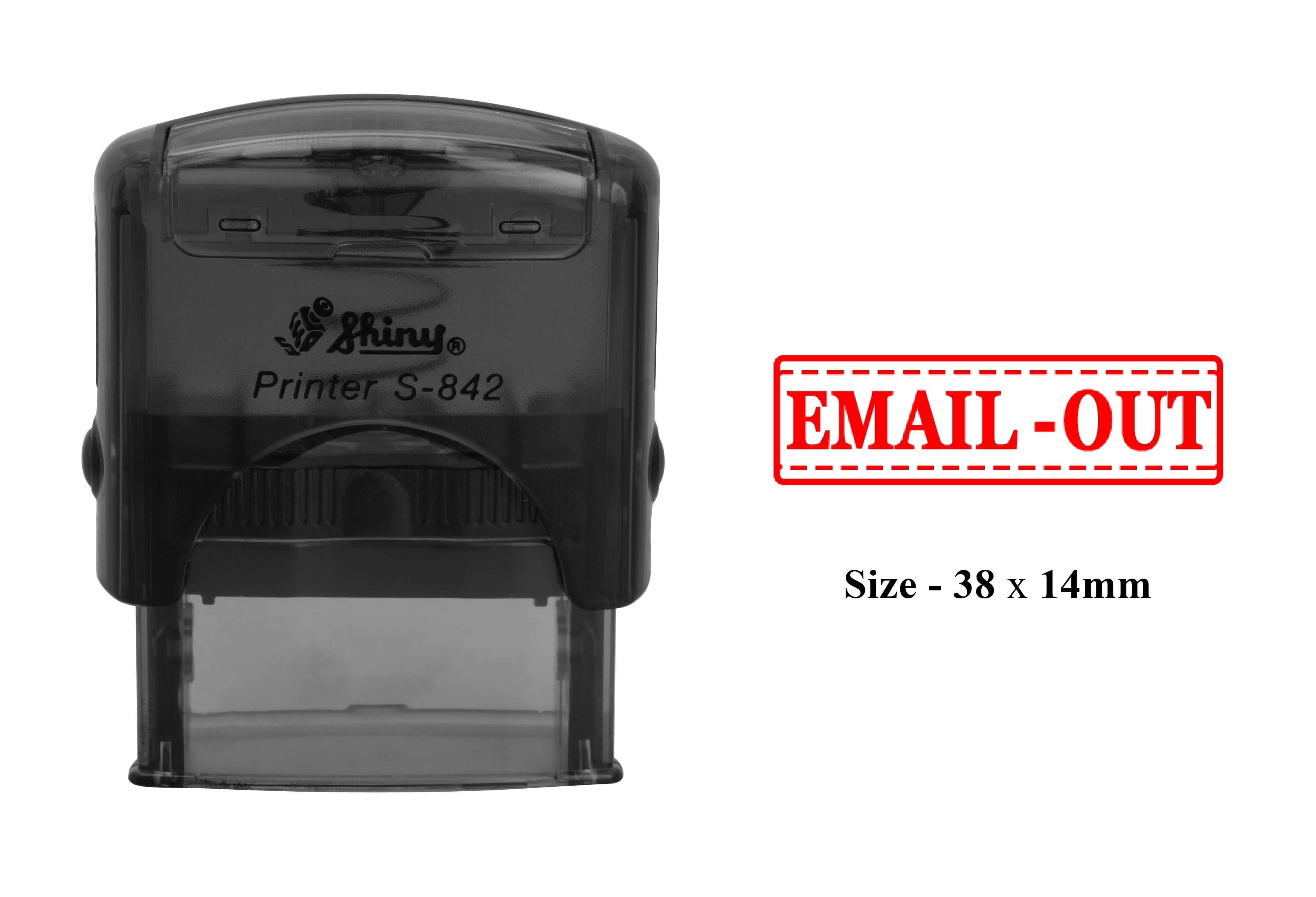 EMAIL - OUT Plastic Stamp Clear Print For Office Use Shiny S-842 Self ...