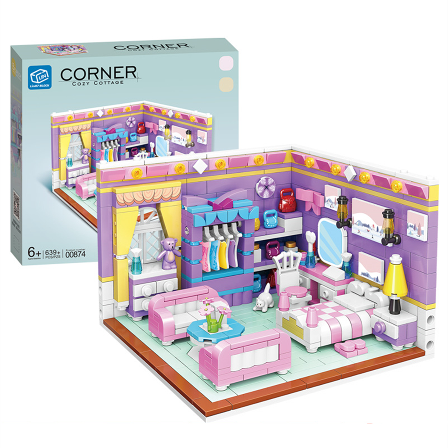 Phenas Friends House Building Kit Educational Toy, Girl's Bedroom or ...