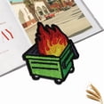 3 Pack Bright Flame Embroidery Patches - Self-Adhesive Multi-Color Hot ...