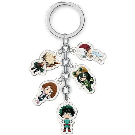 My Hero Academia Keychain, Anime Keychains MHA Izuku Todoroki Katsuki ...