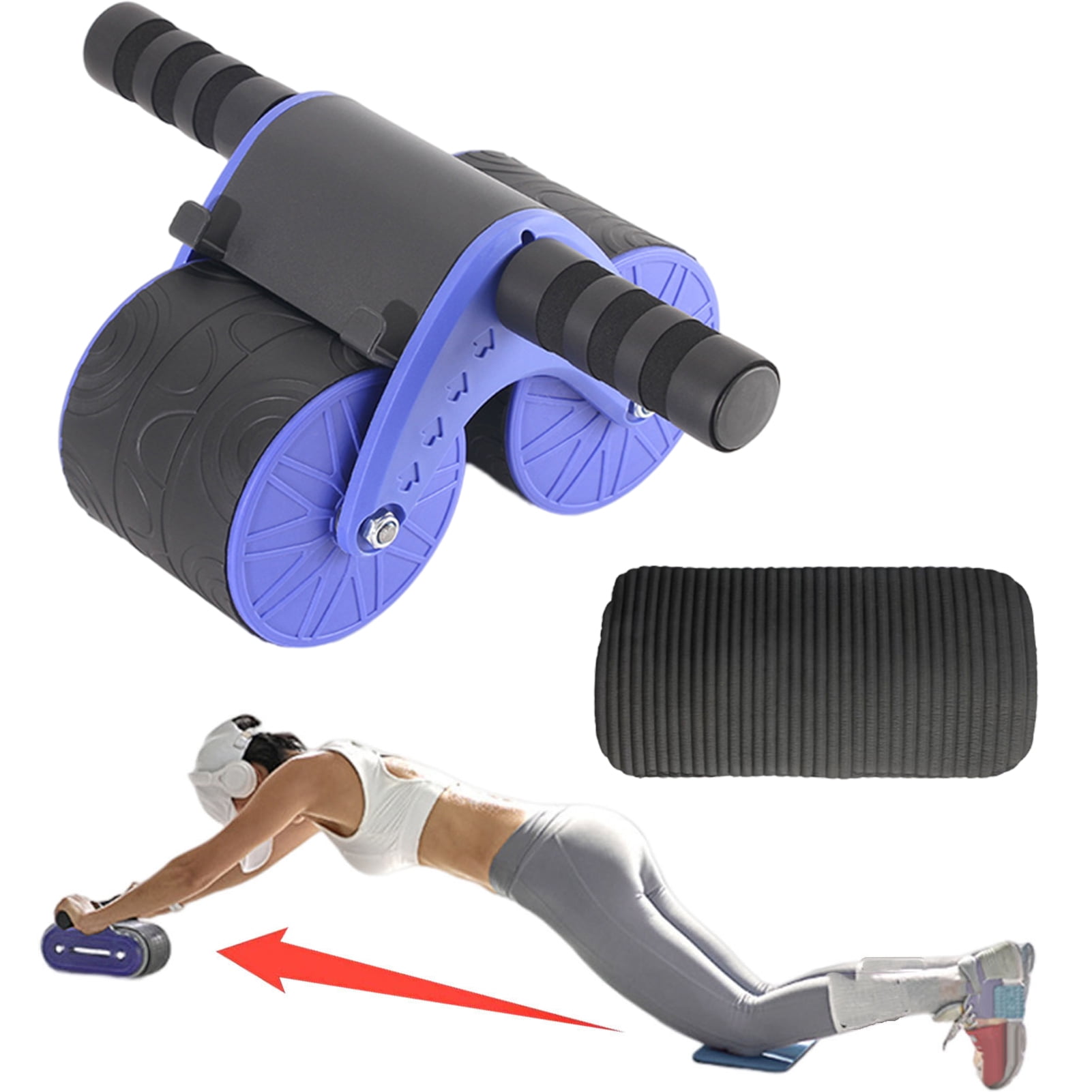 Automatic Rebound Dual Abs Wheel Roller - Core Strength Training ...