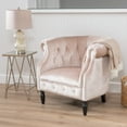 Aries New Velvet Club Chair, Champagne - Walmart.com