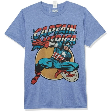 Marvel Little, Big Classic Captain Boys Short Sleeve Tee Shirt ...