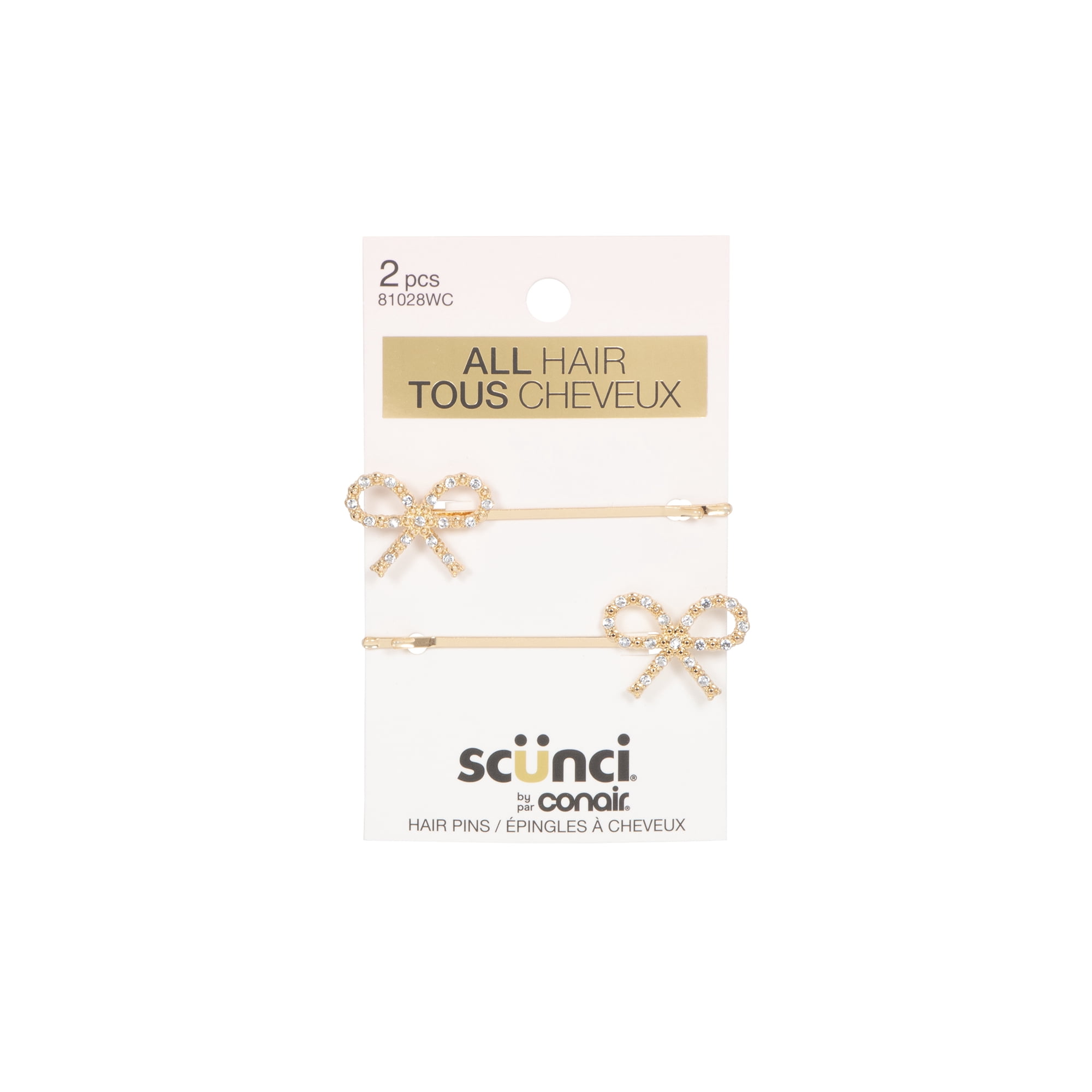 Click here for Scunci By Conair Scunci 2 Pk Bow Bobbies prices