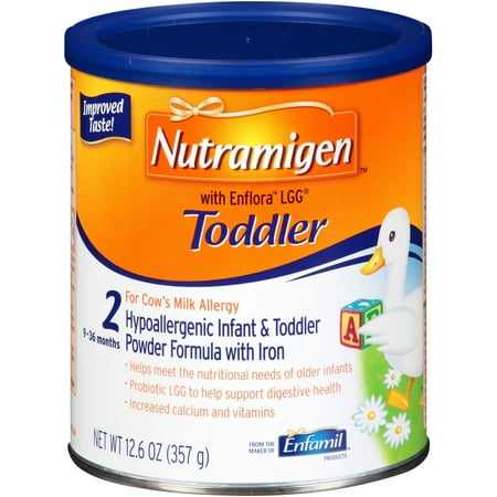 Nutramigen with Enflora LGG Hypoallergenic Infant & Toddler Formula Powder 12.6 oz. Canister ...