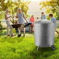 Round Smoker Cover, Waterproof Charcoal Kettle Grill Cover, Outdoor ...