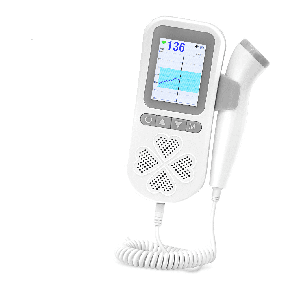 Exhibición fetal del LCD del detector del ritmo cardíaco del bebé libre ...