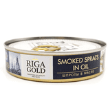 Riga Gold Smoked Sprats in Oil Easy Open Tin Can 160g/0.35lb - Walmart.com
