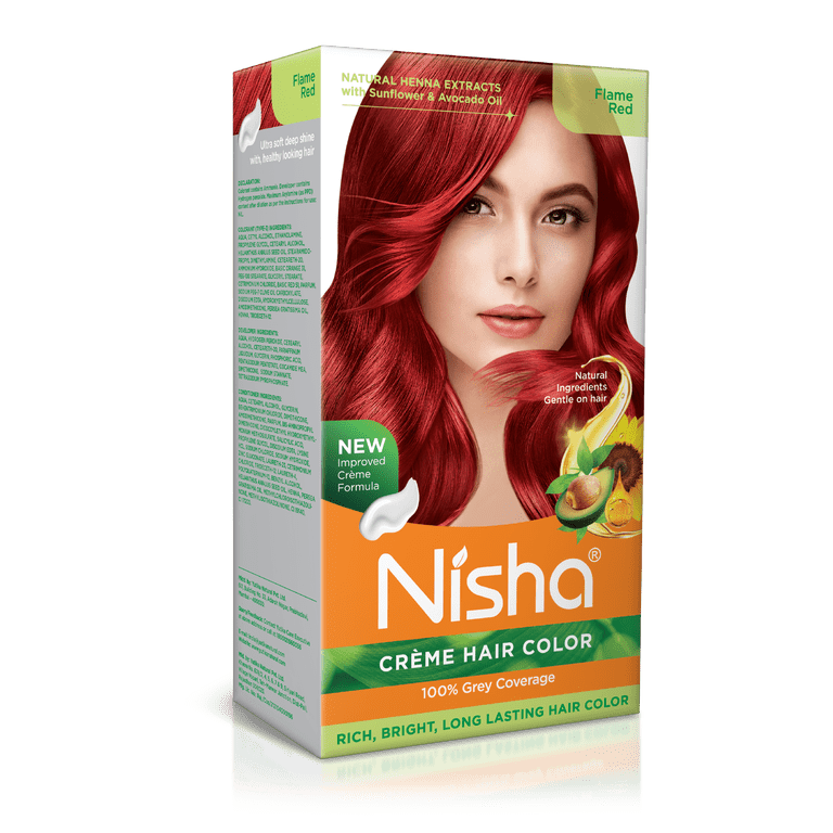 Natural Bright Red Hair Dye