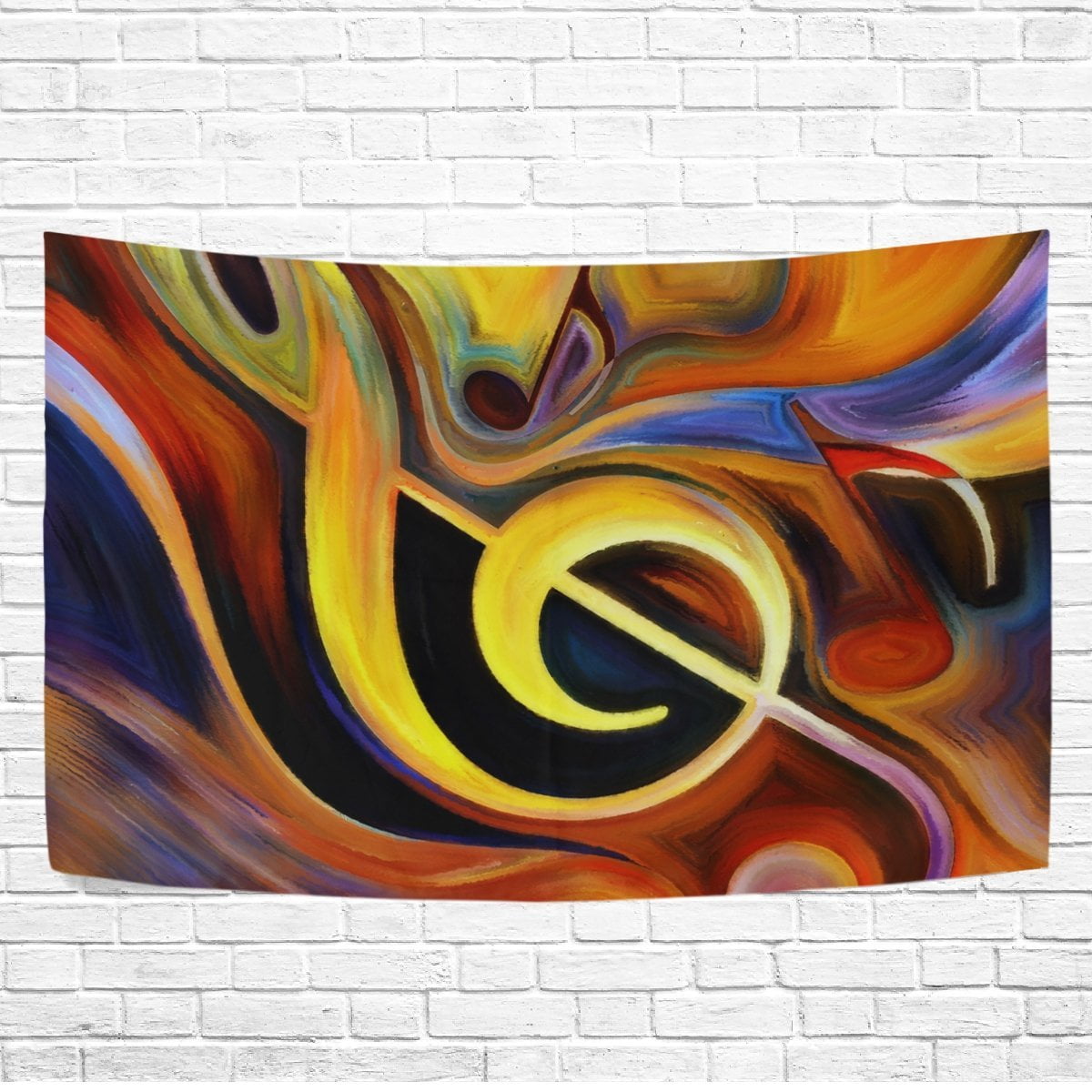 POPCreation Watercolor Music Note Abstract Wall Art Tapestry Bedroom ...