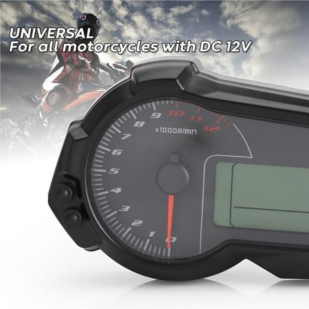 LCD Motorcycle Modification Parts Speedometer Odometer Speed Fuel ...
