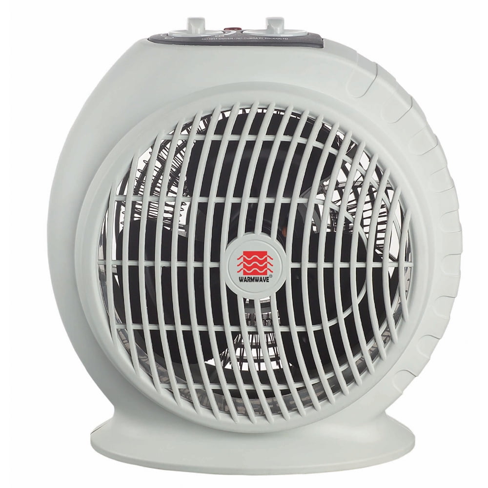 Warmwave - 1,500-Watt Electric Fan Heater, White - Walmart.com ...