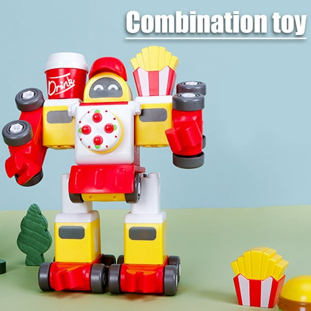 Take Apart Stem Robot Train Toy 2-in-1 Train Robot Transformable Toy ...