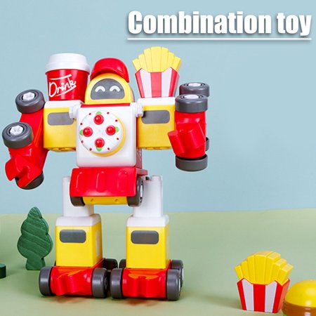 Take Apart Stem Robot Train Toy 2-in-1 Train Robot Transformable Toy ...