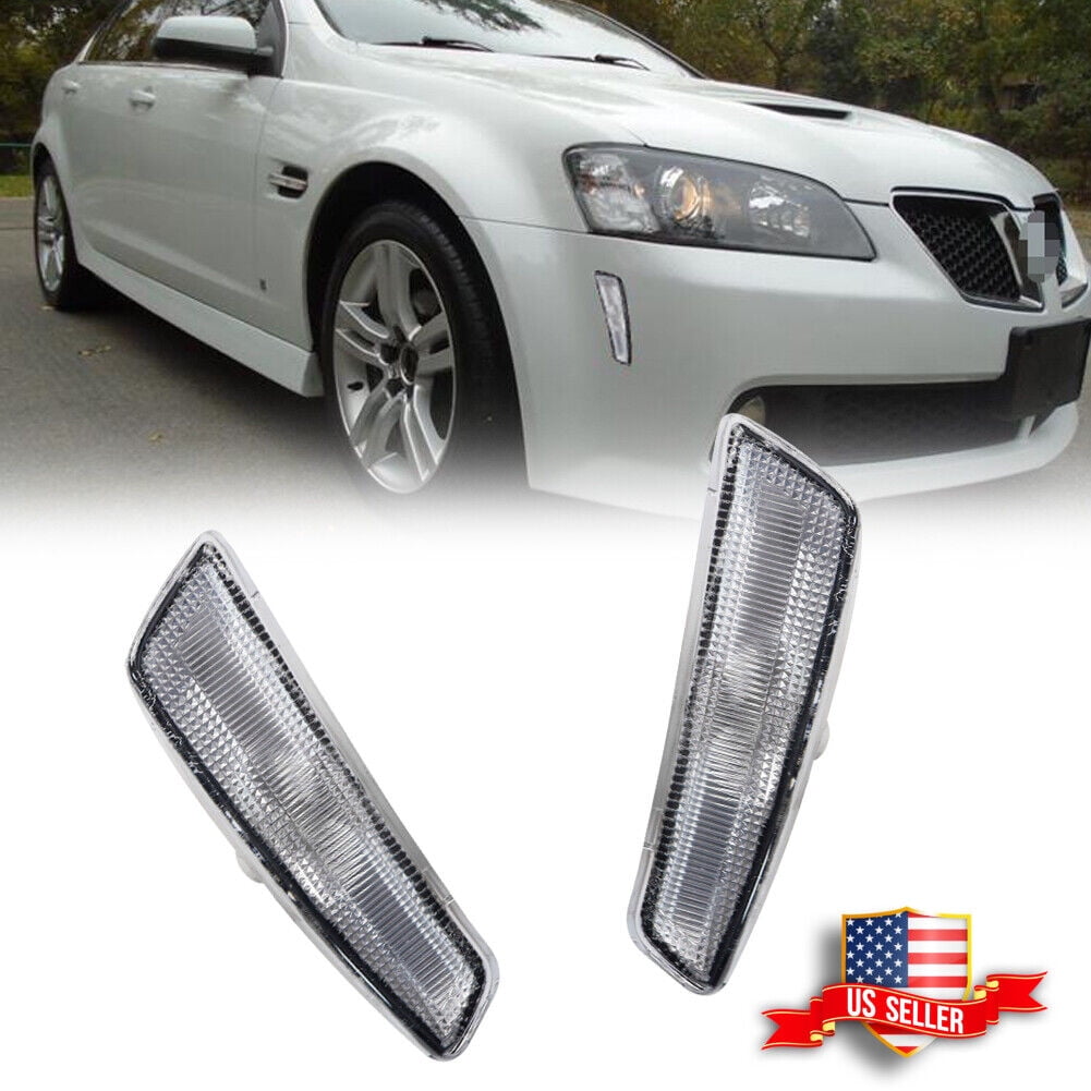 GTINTHEBOX 2x Clear Front Bumper Side Markers Light Housing For 2008 ...