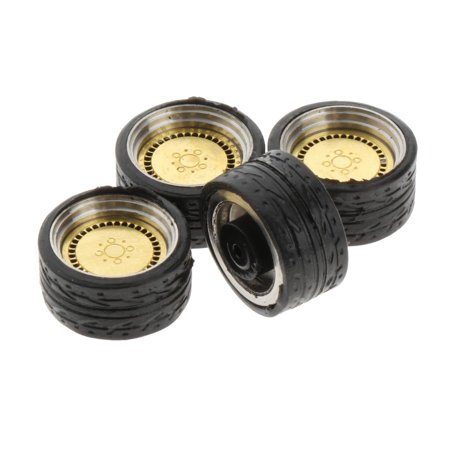 ziyahi 4Pcs/Set 1/64 On-Road Model Car Tire 1/64 Tire mini car model ...