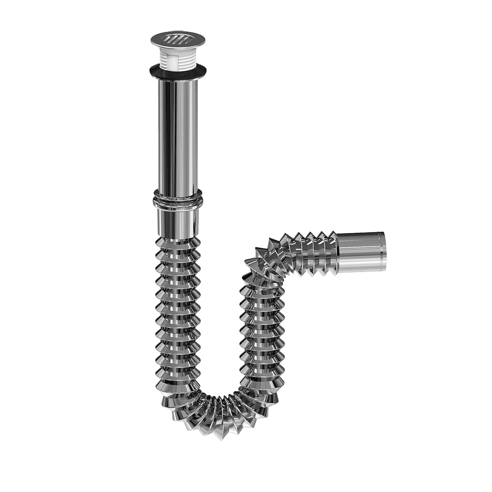 Céspol Fleximatic Céspol flexible cromado para ovalín Tipo 'P' 55 cm ...