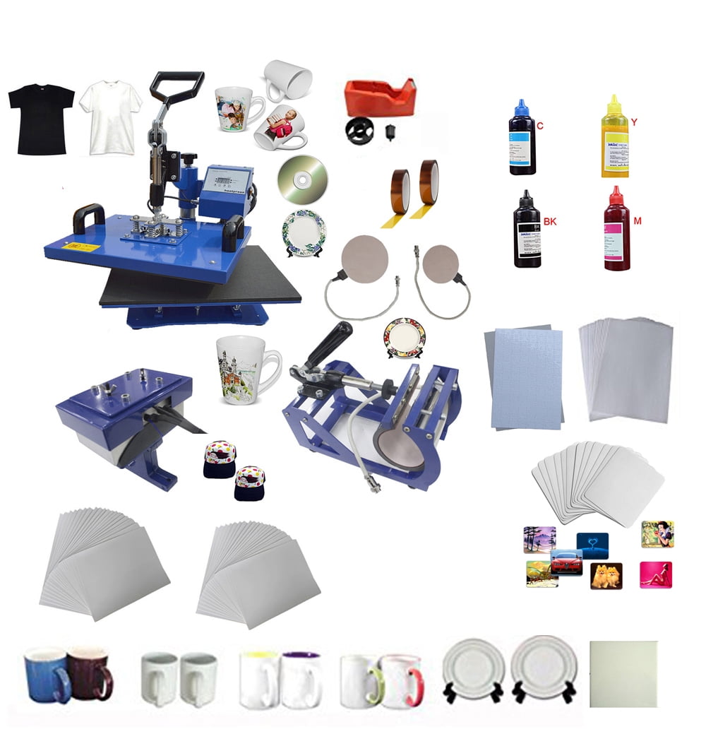 INTSUPERMAI 5in1 Heat Press T-Shirt Printer Paper Mug Ink Tape ...