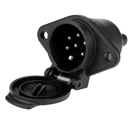 Trailer Wiring Socket, Trailer Plug Adapters, 24V Black Lightweight For ...