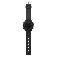 Square Quartz Digital Dial Casual Wrist Watches Rubber Strap ...