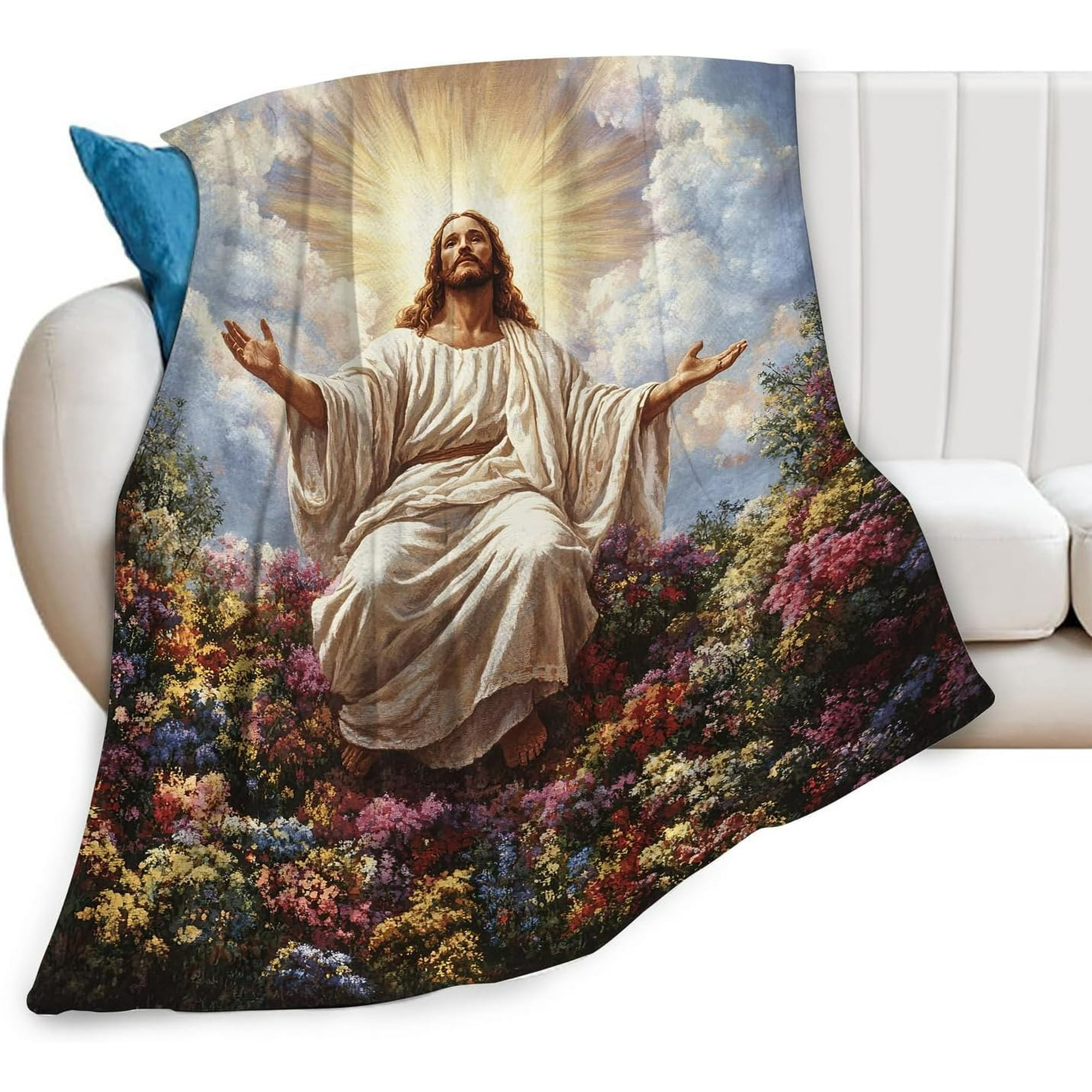 Click here for Zhitrades Jesus Christ Throw Blanket Christian Rel... prices