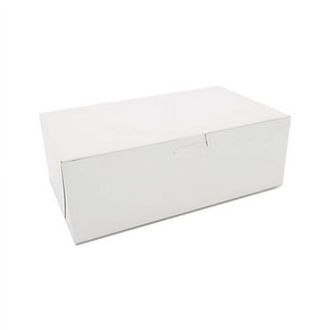 SCT Tuck-Top Bakery Boxes 19w x 14d x 4h White 50/Carton 1029 - Walmart.com