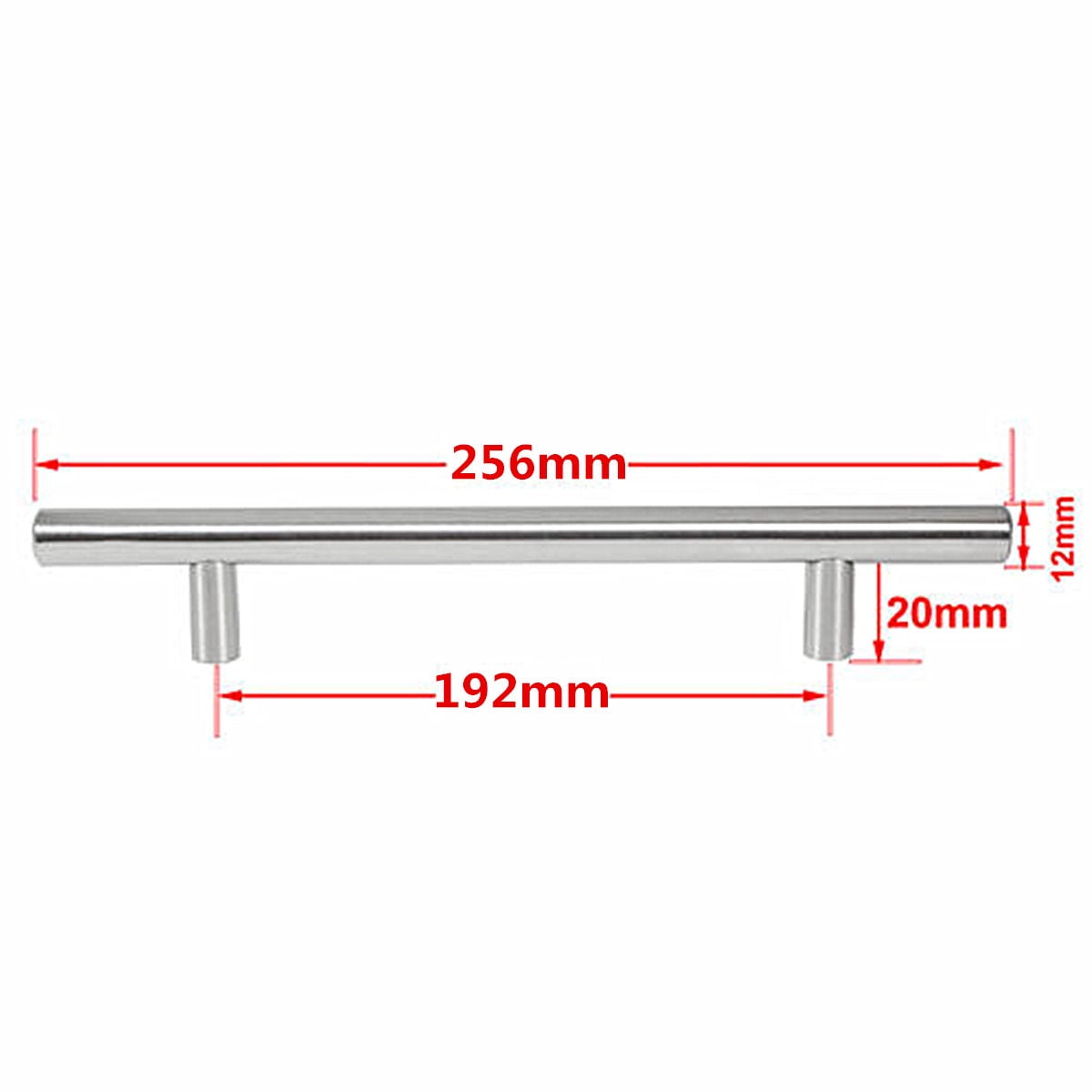 LELINTA Brushed Stainless Steel T bar Handles Kitchen Cabinet Door ...